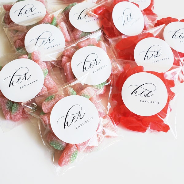 Candy Bags & Labels for Wedding - Etsy