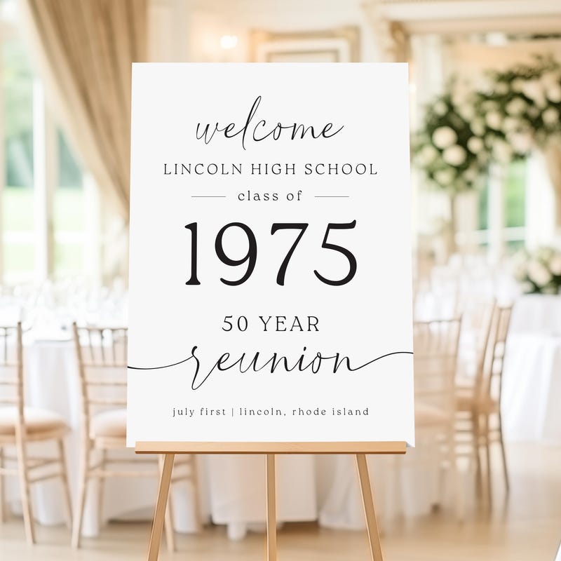 Class Reunion Welcome Sign - Etsy