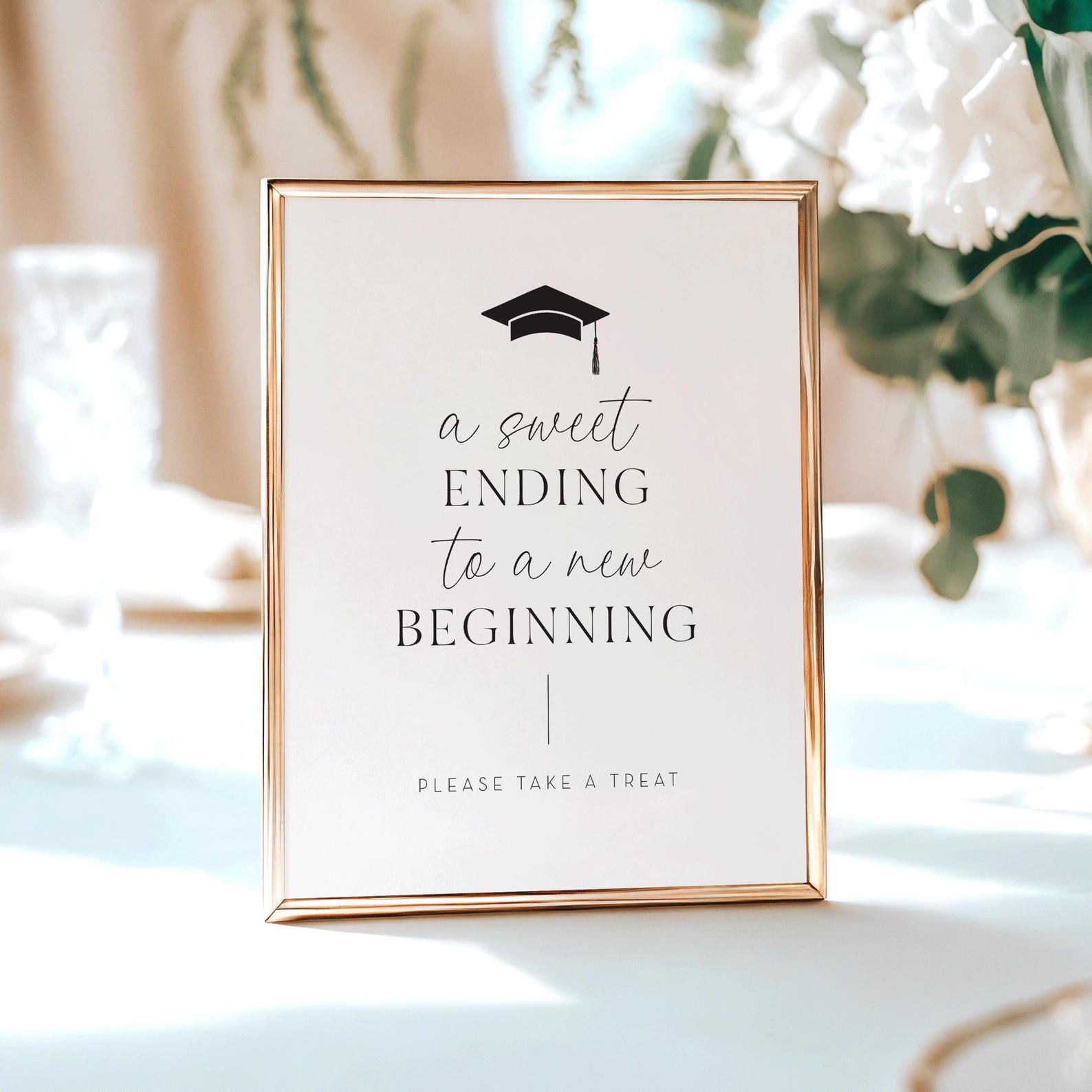 Graduation Favor Sign: A Sweet Ending Printable (instant Download) - Etsy