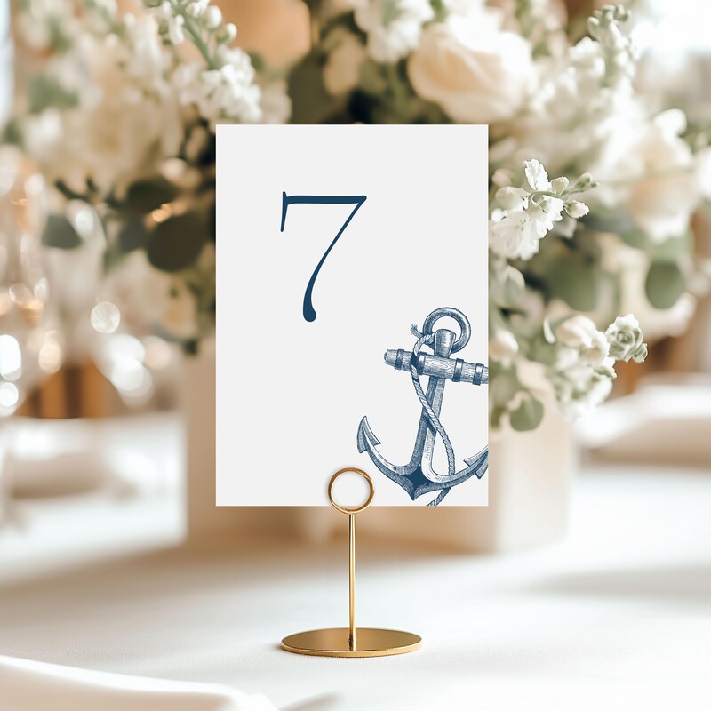 Nautical Table Numbers - Etsy