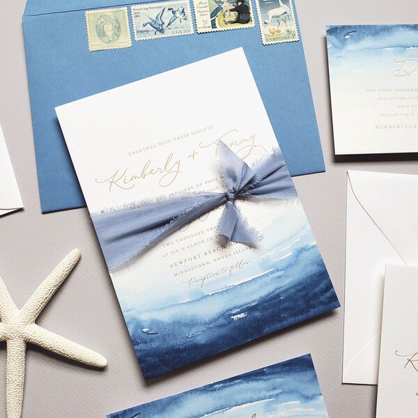 Nautical Wedding Invitation - Etsy