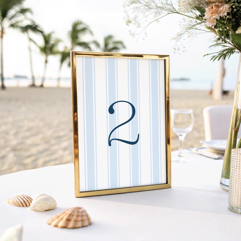 Beach Table Numbers - Etsy