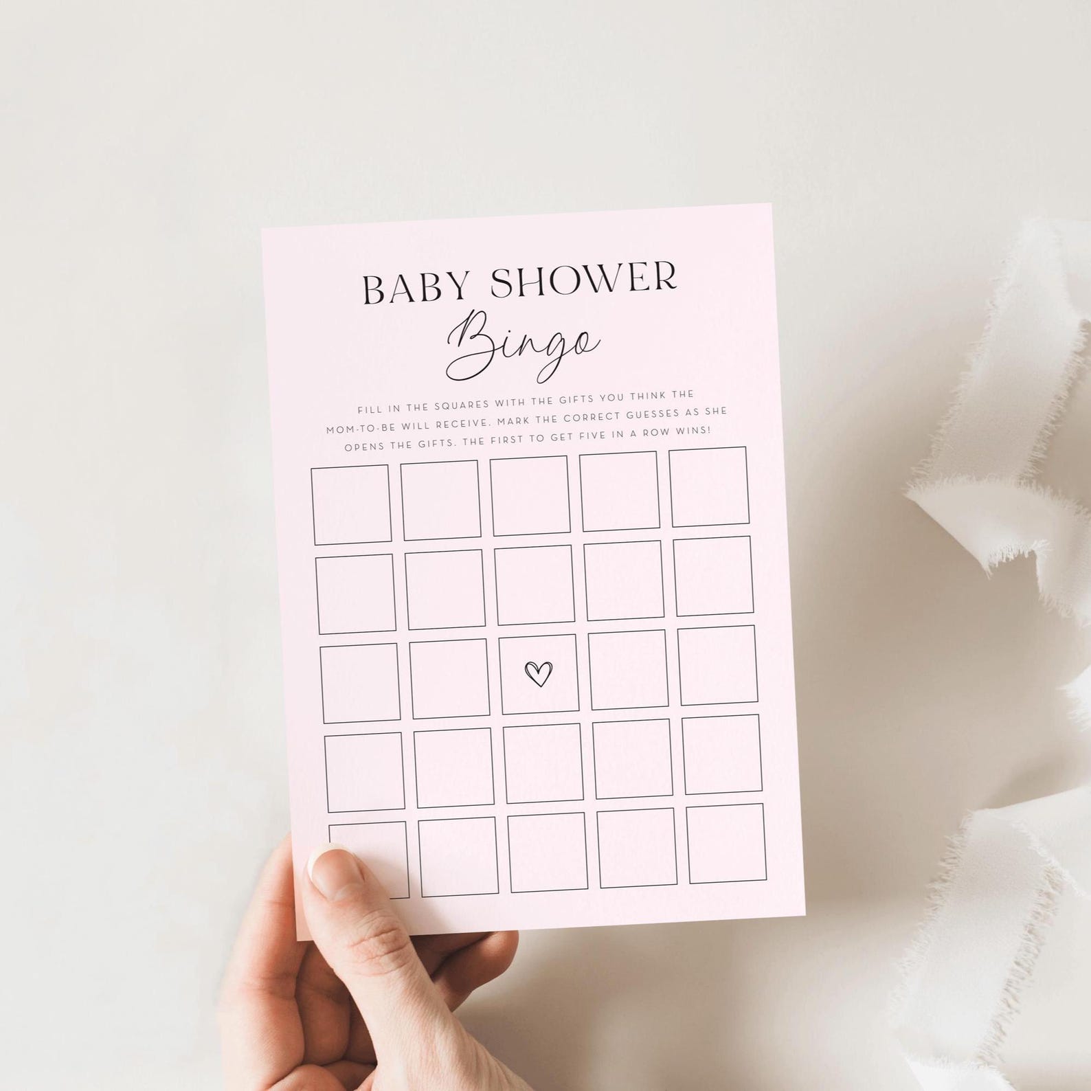 Modern Baby Shower Bingo Game: Printable DIY Cards (PDF Download) - Etsy