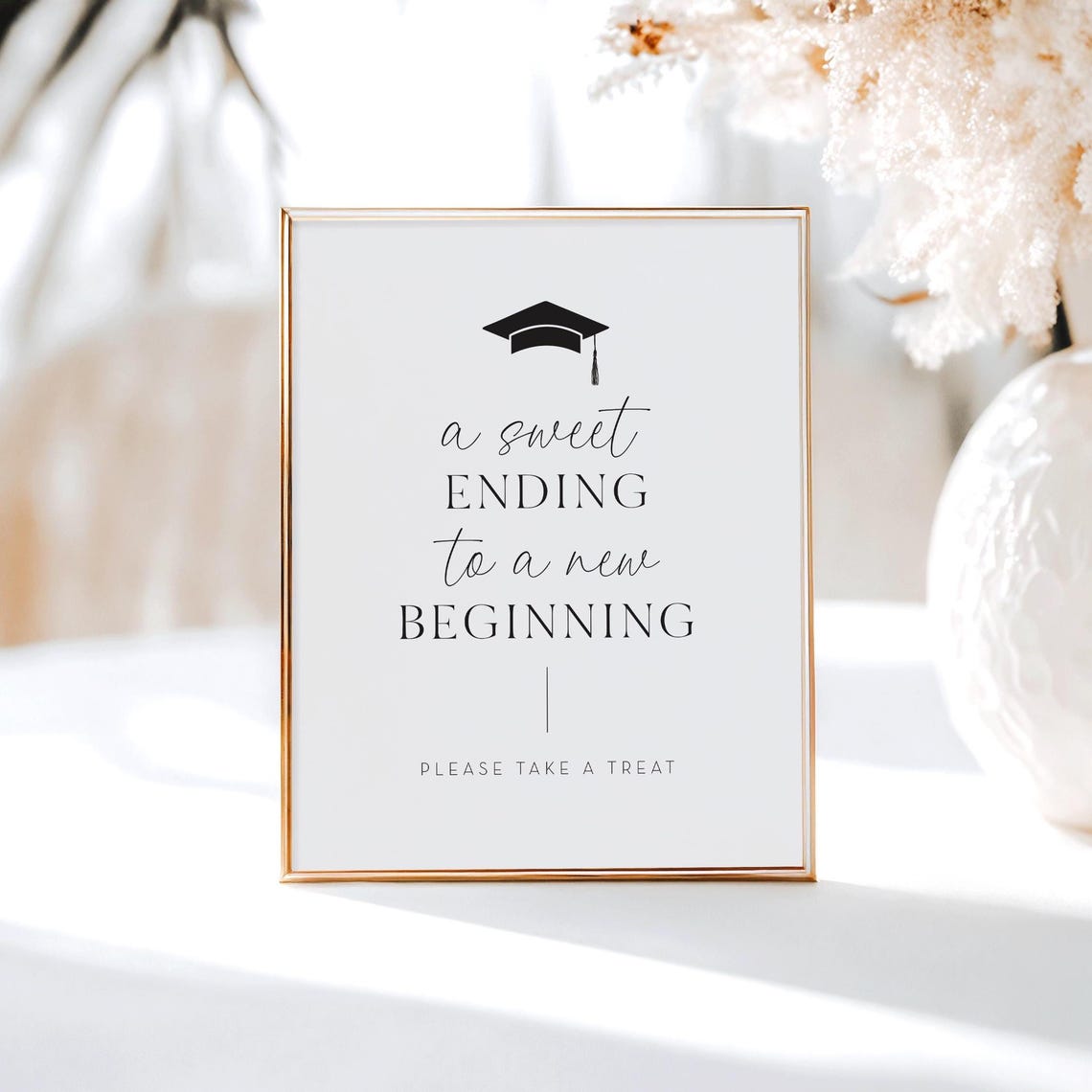 Graduation Favor Sign: A Sweet Ending Printable (instant Download) - Etsy