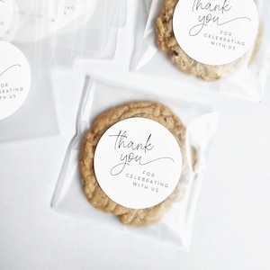 Wedding Cookie Favor Bags and Stickers, EMPTY Clear Wedding Favor Bags ...