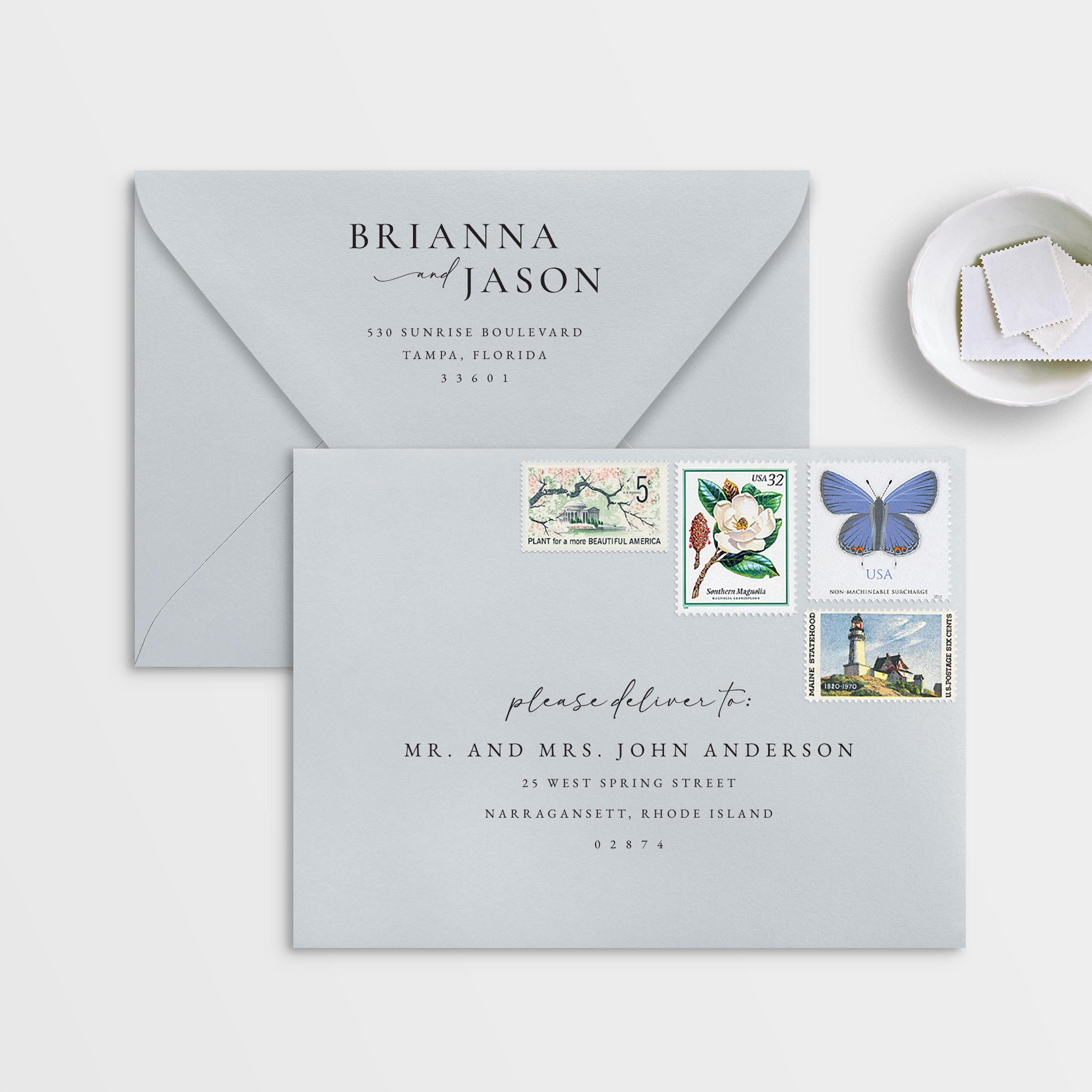 Minimalist Wedding Invitation Template: Black Calligraphy (editable ...