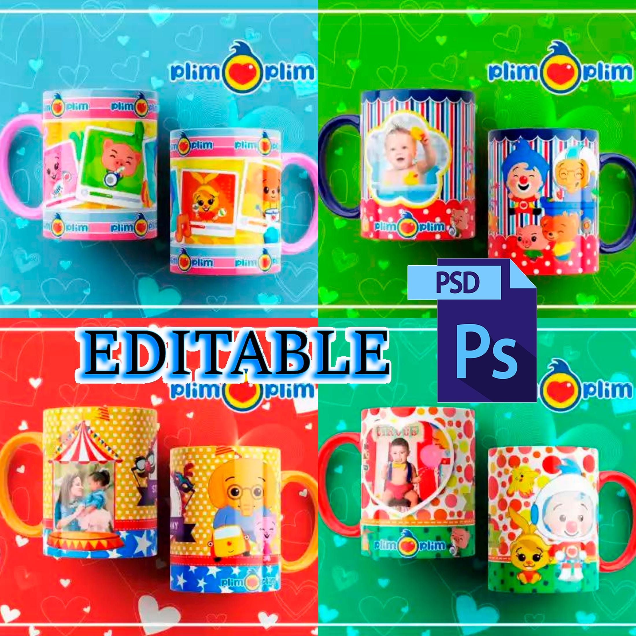 10 Plantillas para sublimar de plim plim en formato PSD editables ...