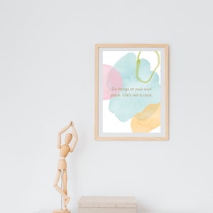 Do Things at Your Own Pace, Life's Not A Race, Instant Download ...