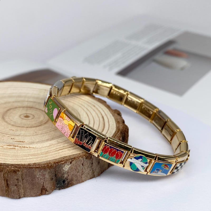 Italian Charm Bracelet - Etsy