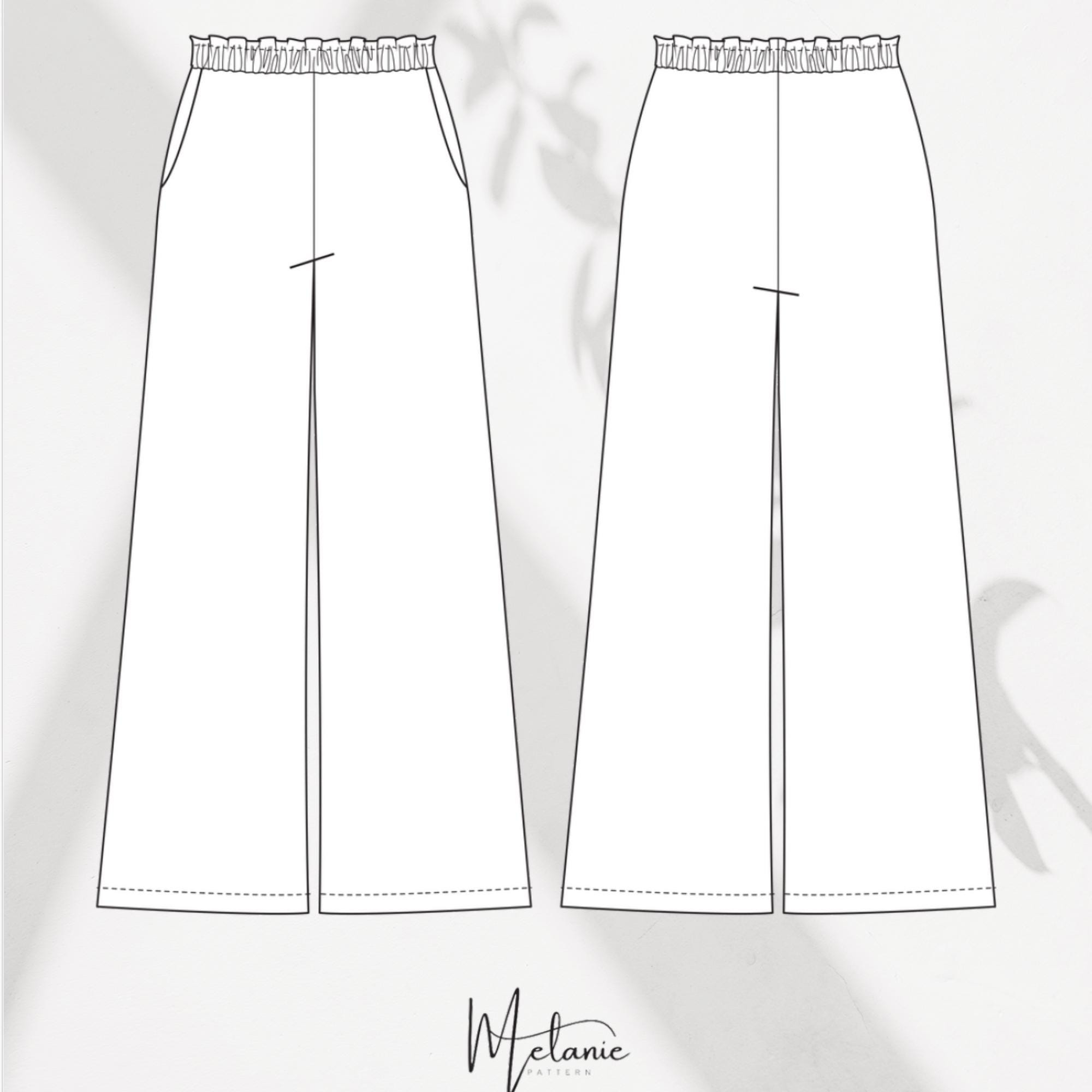 Betty Top and Wide Leg Pants Sewing Pattern: Illustrated Guide (PDF ...