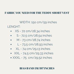 Teddy Vest Sewing Pattern: Woman Sleeveless Coat (XS-XXXL) (digital ...