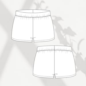 Summer Shorts Pattern, Women Shorts Pattern, Illustrated Instruction ...