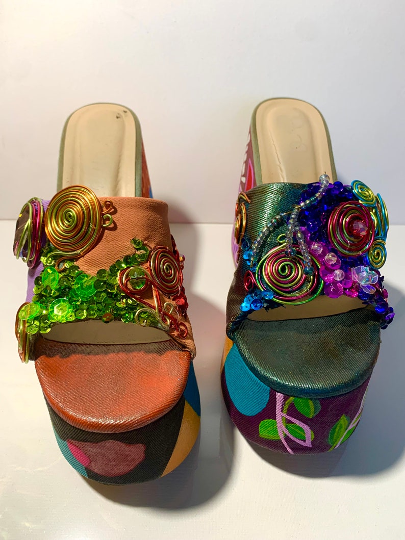 Lemon Pepper Steppers — Multicolor (play Day) Platforms - Etsy