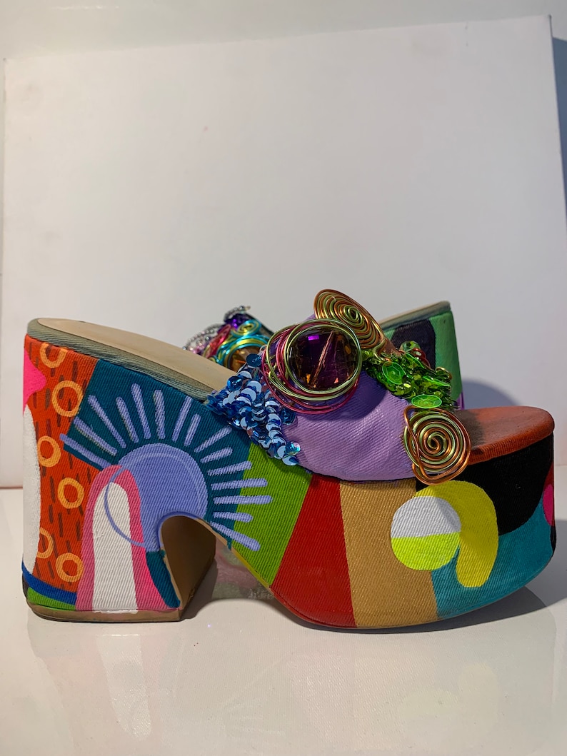 Lemon Pepper Steppers — Multicolor (play Day) Platforms - Etsy
