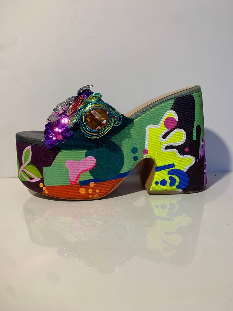 Lemon Pepper Steppers — Multicolor (play Day) Platforms - Etsy
