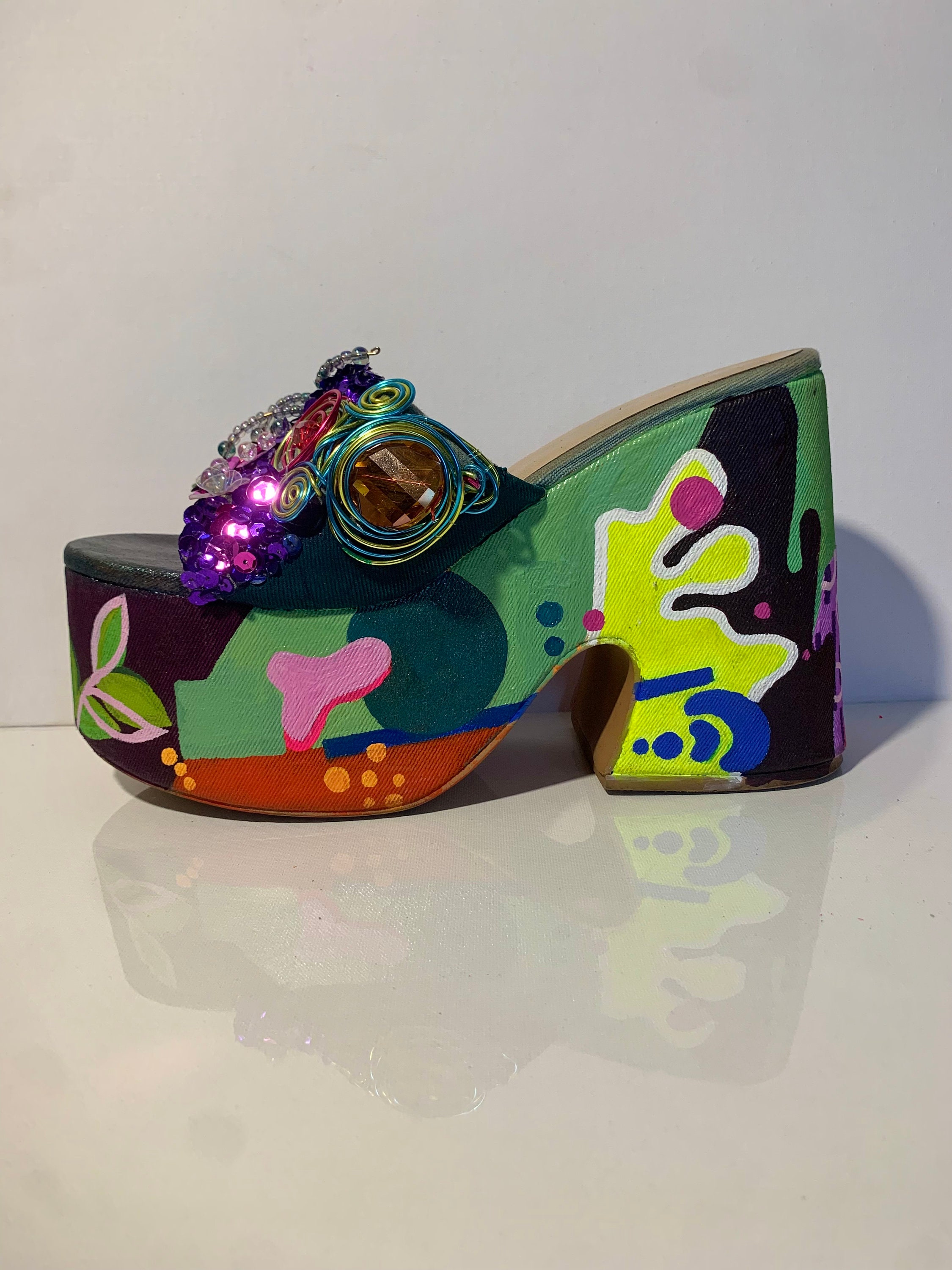 Lemon Pepper Steppers — Multicolor (play Day) Platforms - Etsy