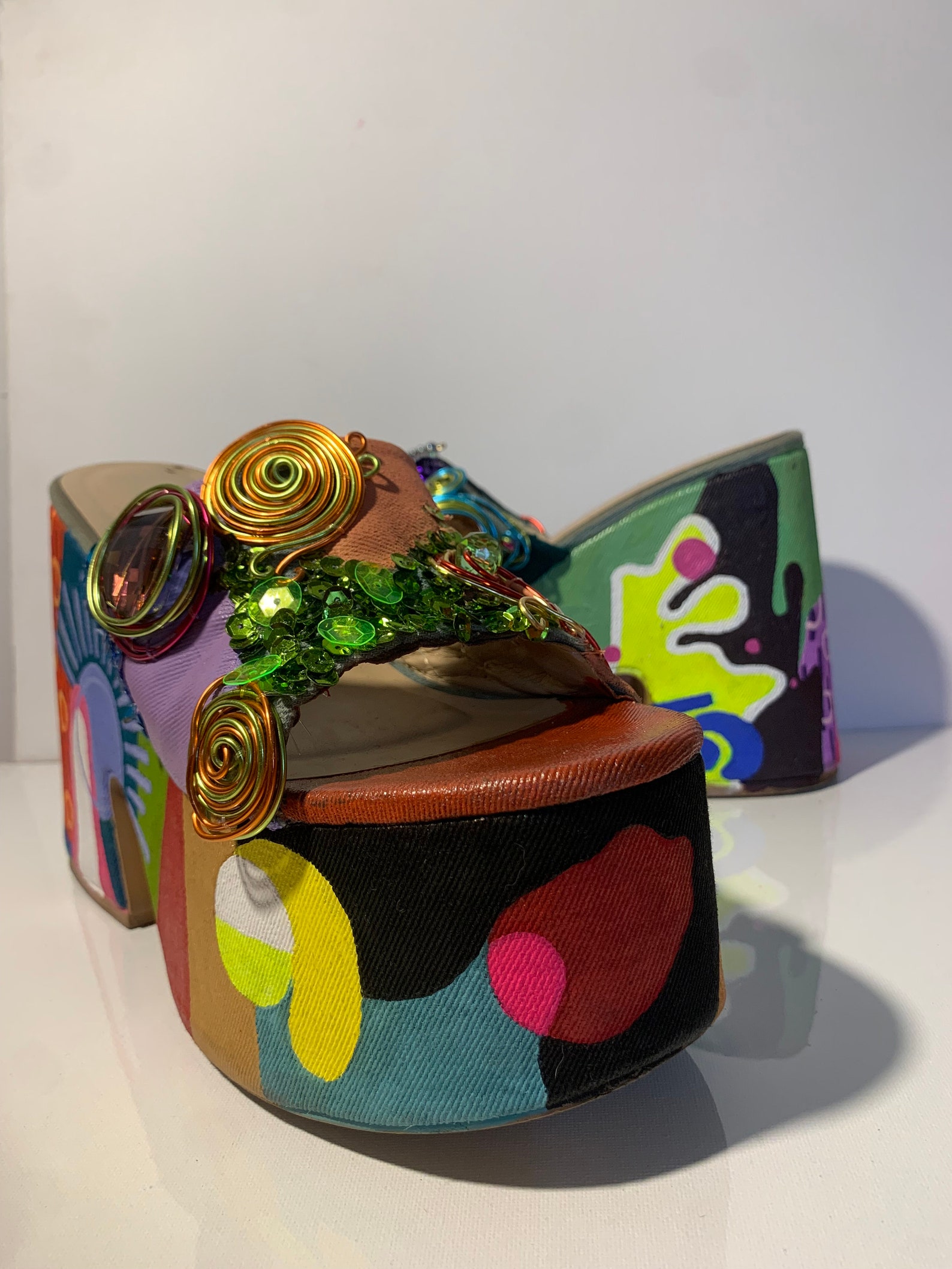 Lemon Pepper Steppers — Multicolor (play Day) Platforms - Etsy