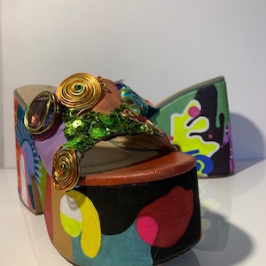 Lemon Pepper Steppers — Multicolor (play Day) Platforms - Etsy