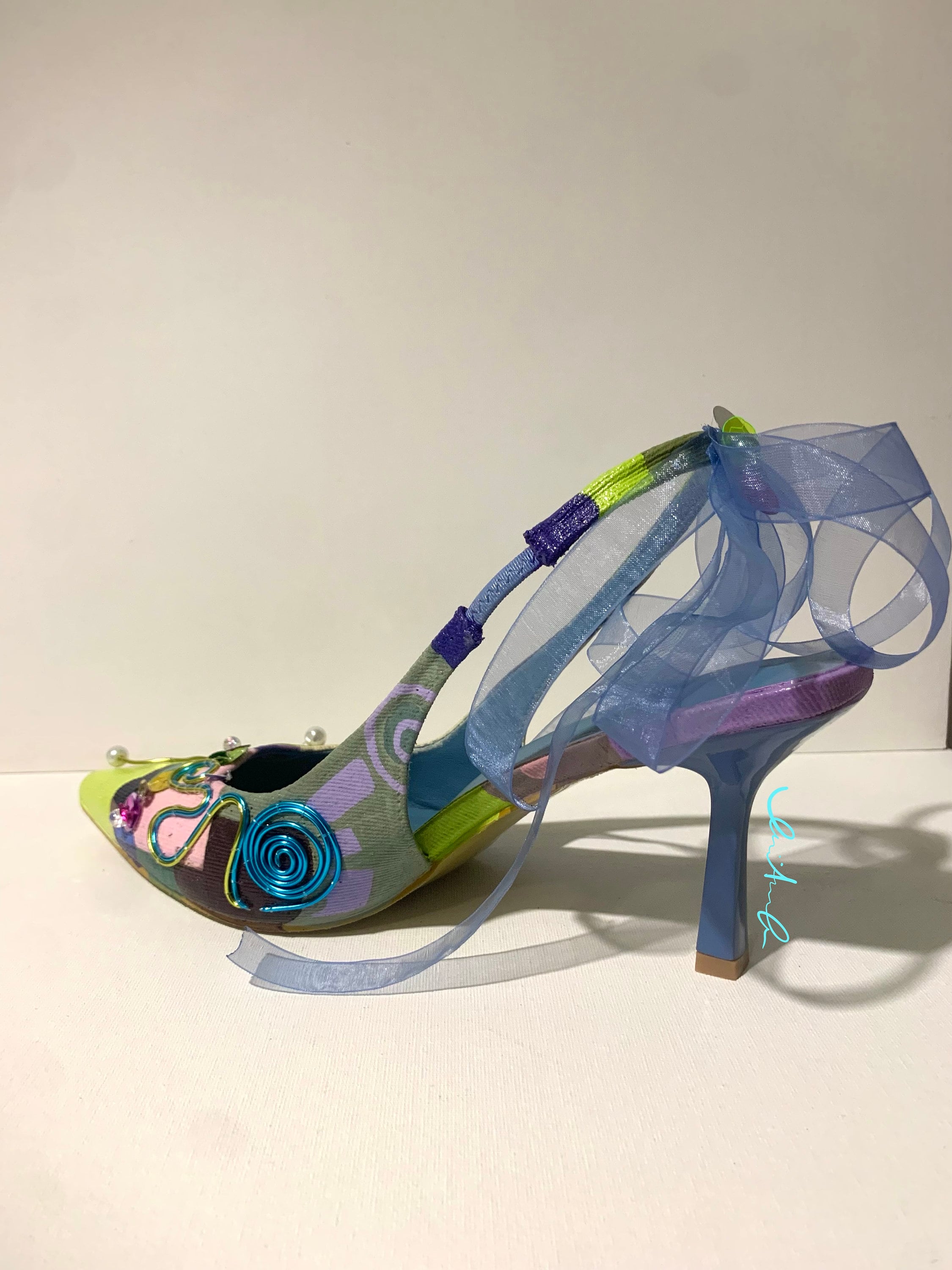 Lemon Pepper Steppers — “anything for You” Multicolor Sligback Heels - Etsy