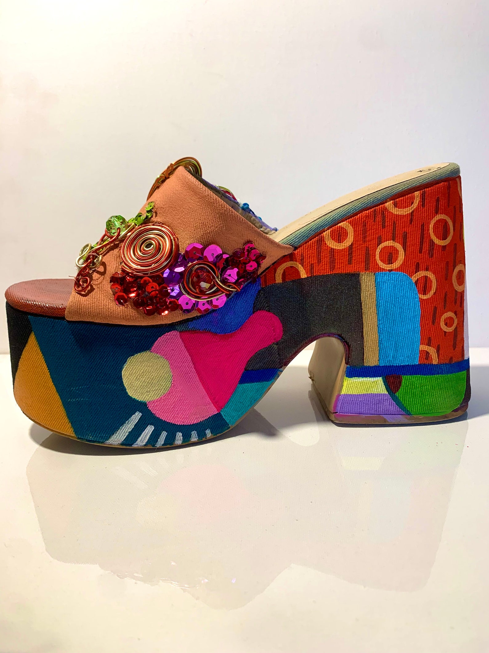 Lemon Pepper Steppers — Multicolor (play Day) Platforms - Etsy