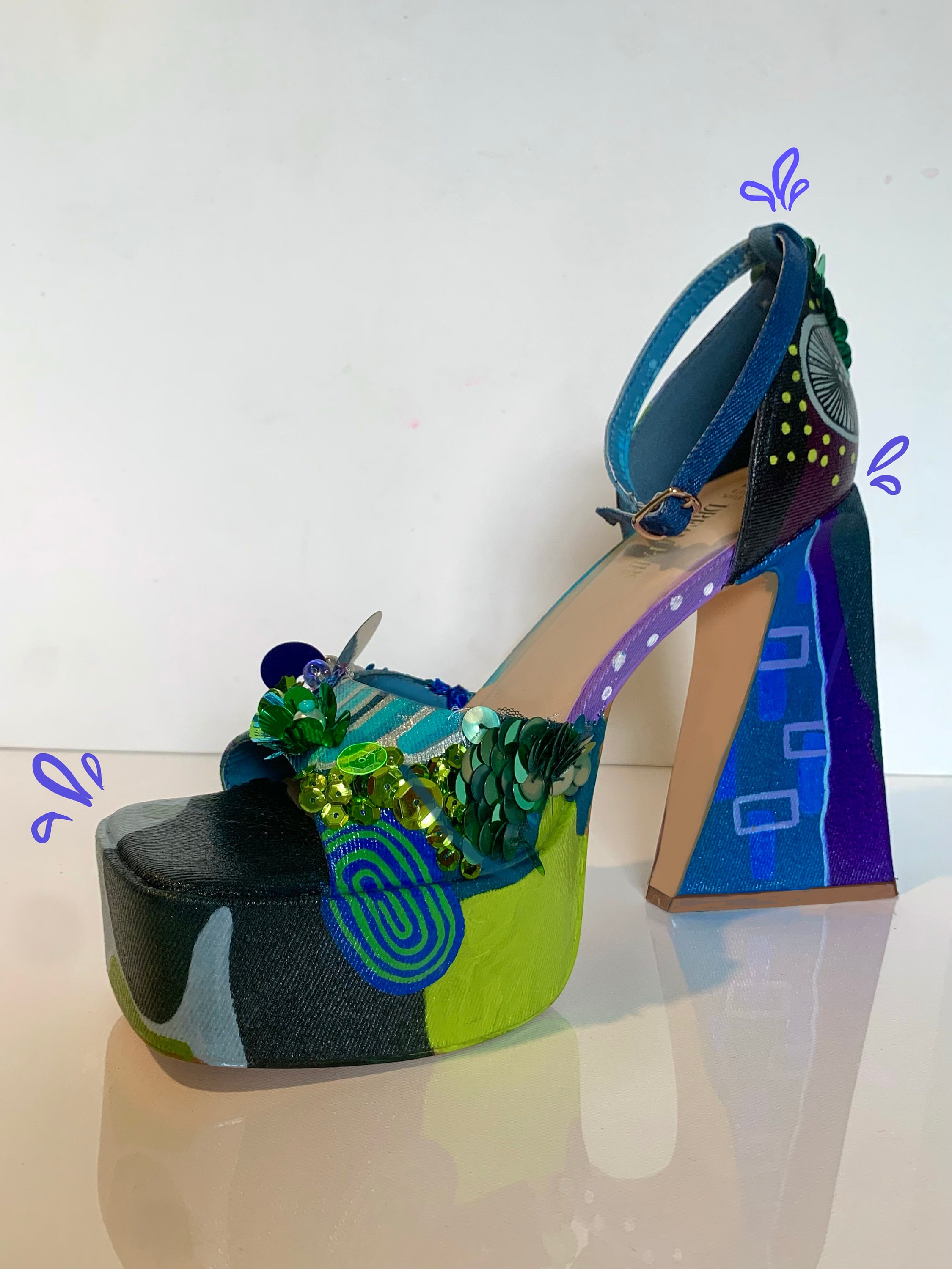 Lemon Pepper Steppers — “it’s THAT Deep” Multicolor ULTRA High Heels - Etsy