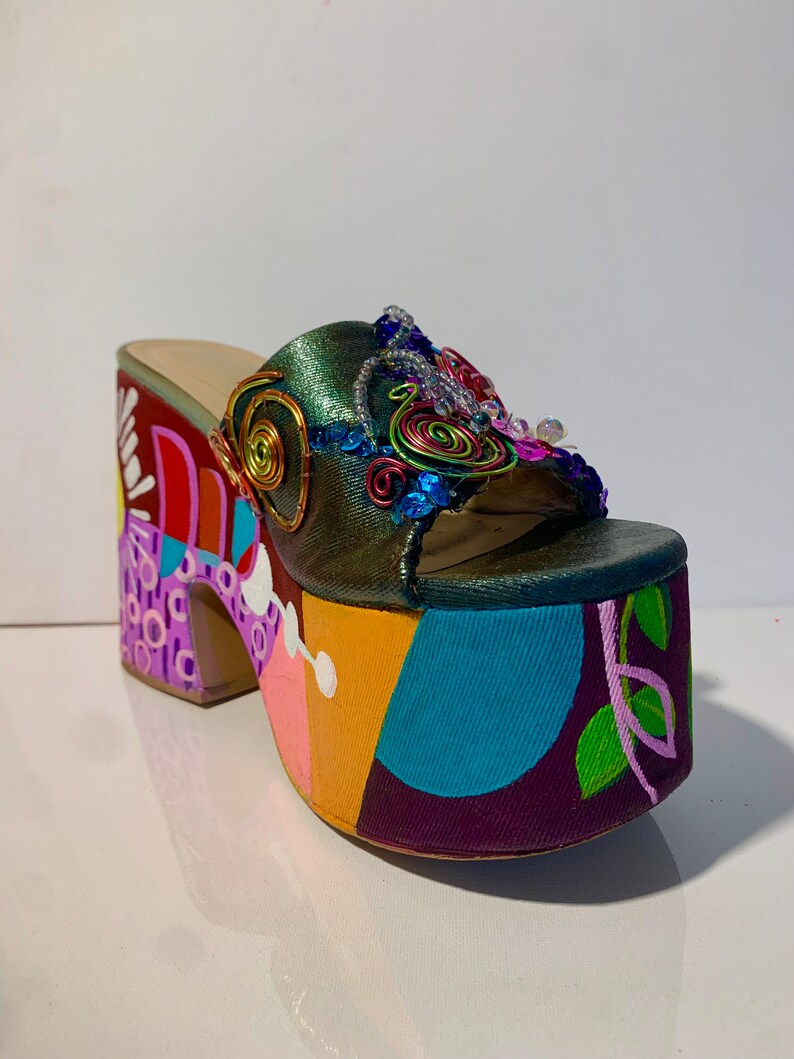 Lemon Pepper Steppers — Multicolor (play Day) Platforms - Etsy