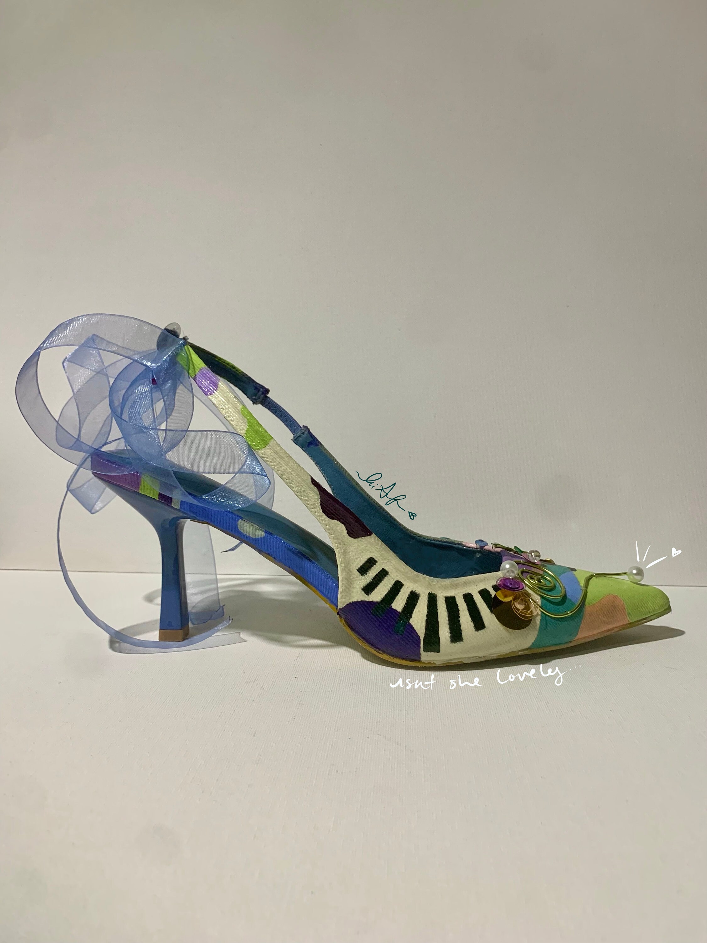 Lemon Pepper Steppers — “anything for You” Multicolor Sligback Heels - Etsy