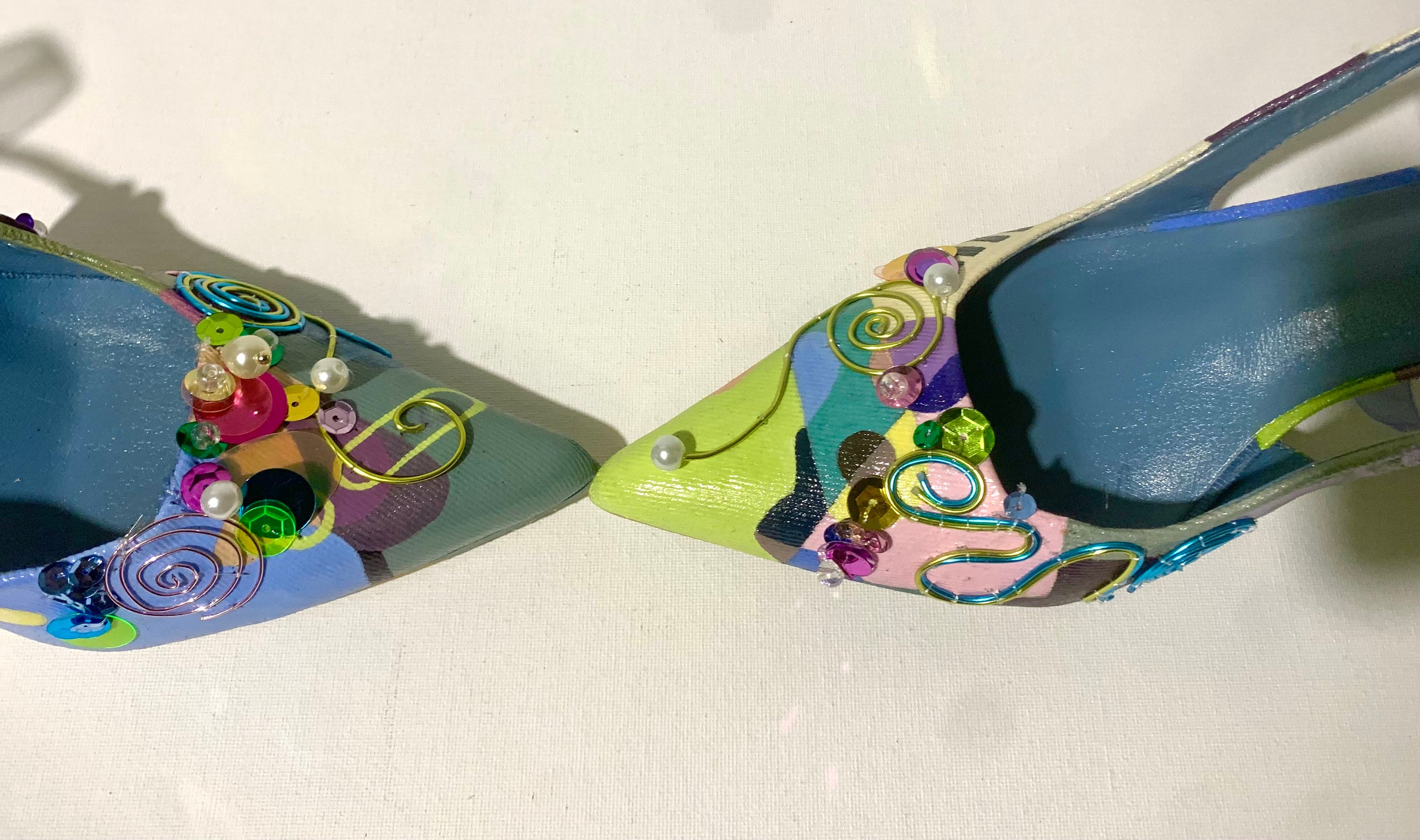 Lemon Pepper Steppers — “anything for You” Multicolor Sligback Heels - Etsy