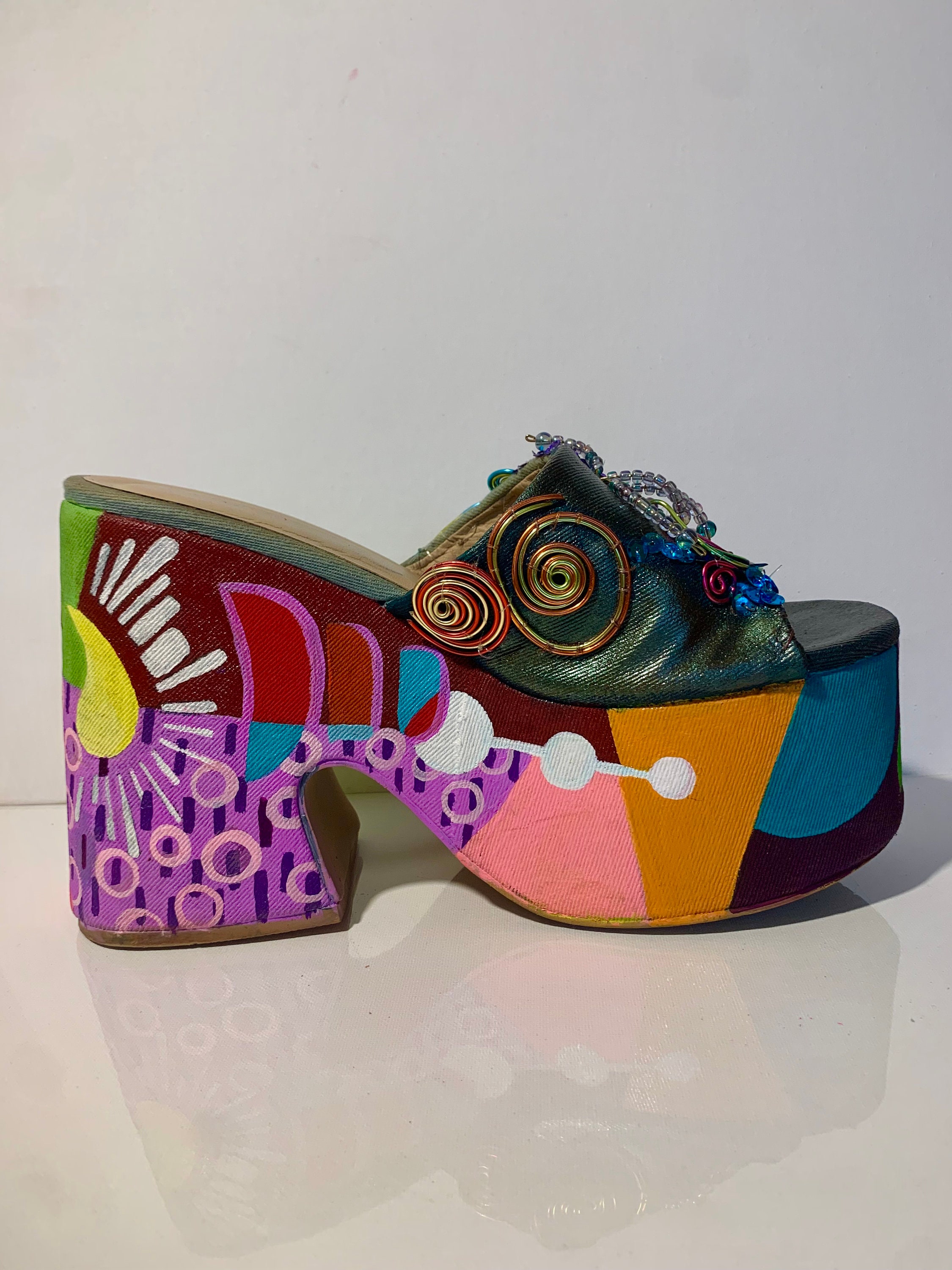 Lemon Pepper Steppers — Multicolor (play Day) Platforms - Etsy