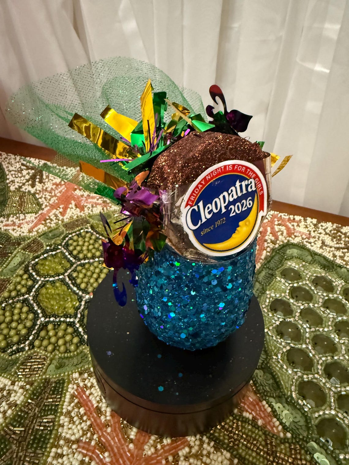 Krewe of Cleopatra 2026 Custom Parade Throw Moonpie Wine Glass - Etsy