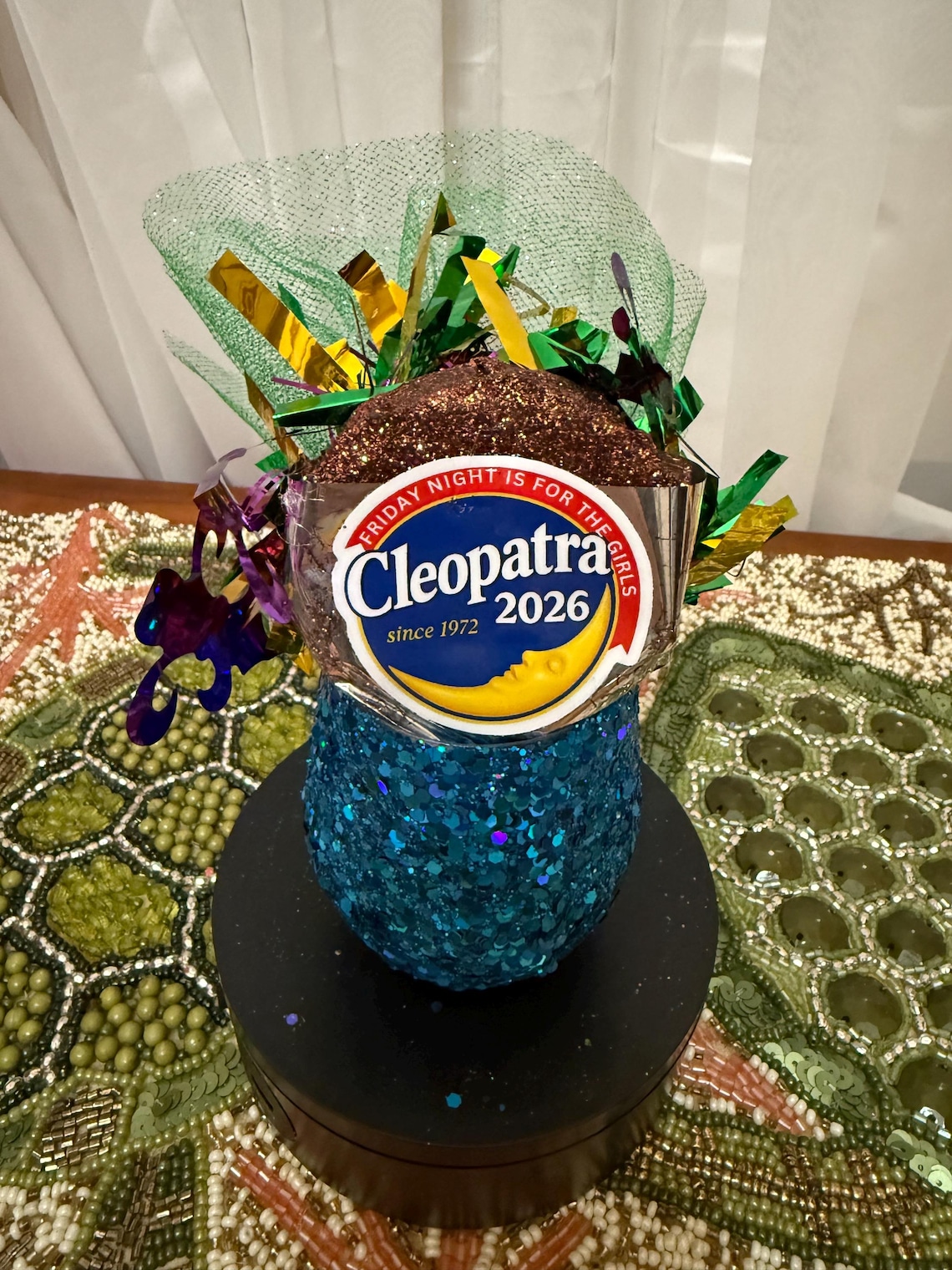 Krewe of Cleopatra 2026 Custom Parade Throw Moonpie Wine Glass - Etsy