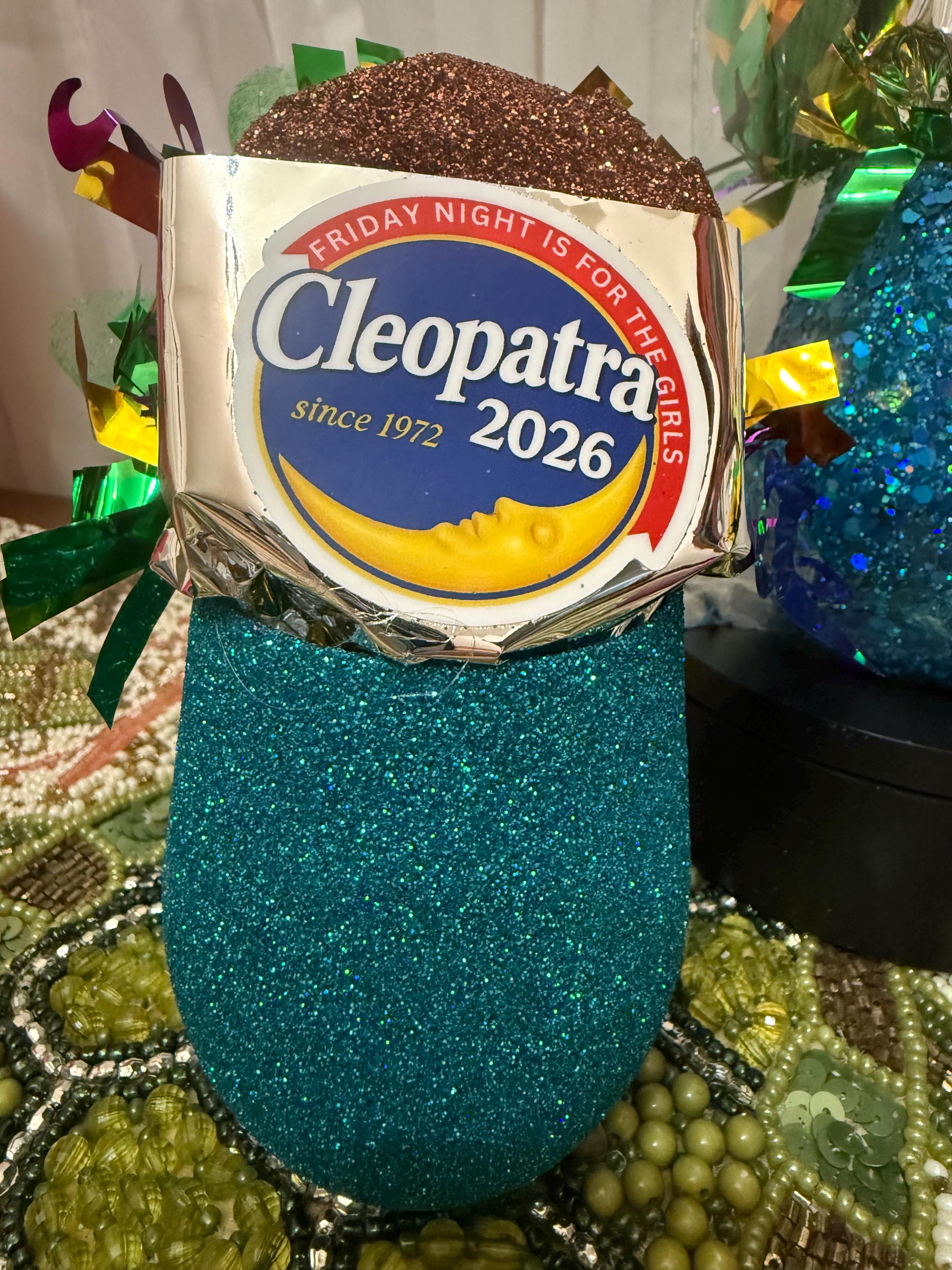 Krewe of Cleopatra 2026 Custom Parade Throw Moonpie Wine Glass - Etsy