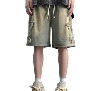 Men's Shorts Men Denim Star Design - Etsy