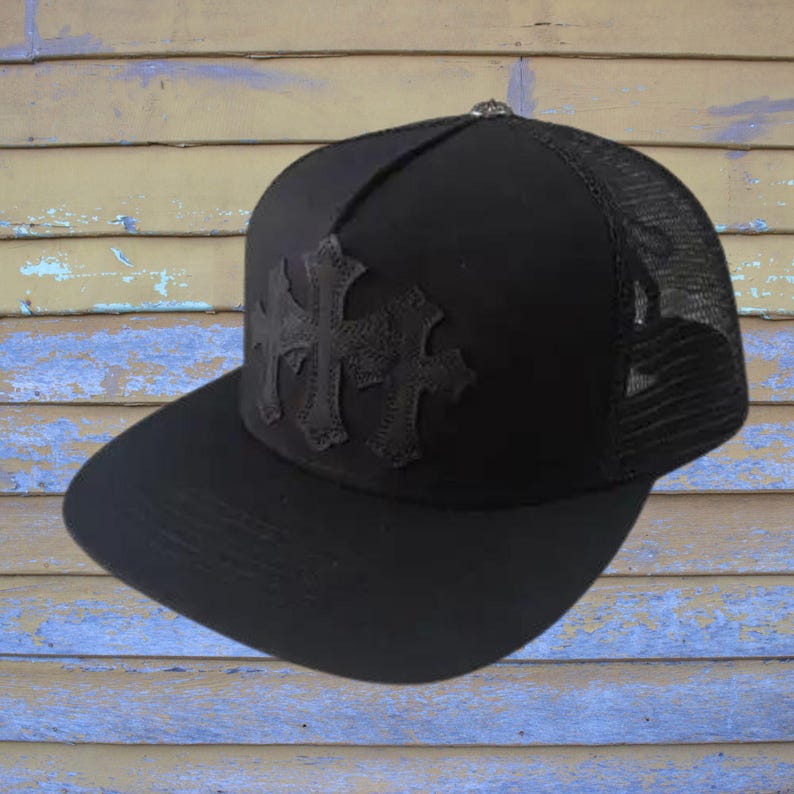 Chrome Hearts Cross Logo Baseball Cap, Mesh Baseball Cap, Streetwear ...