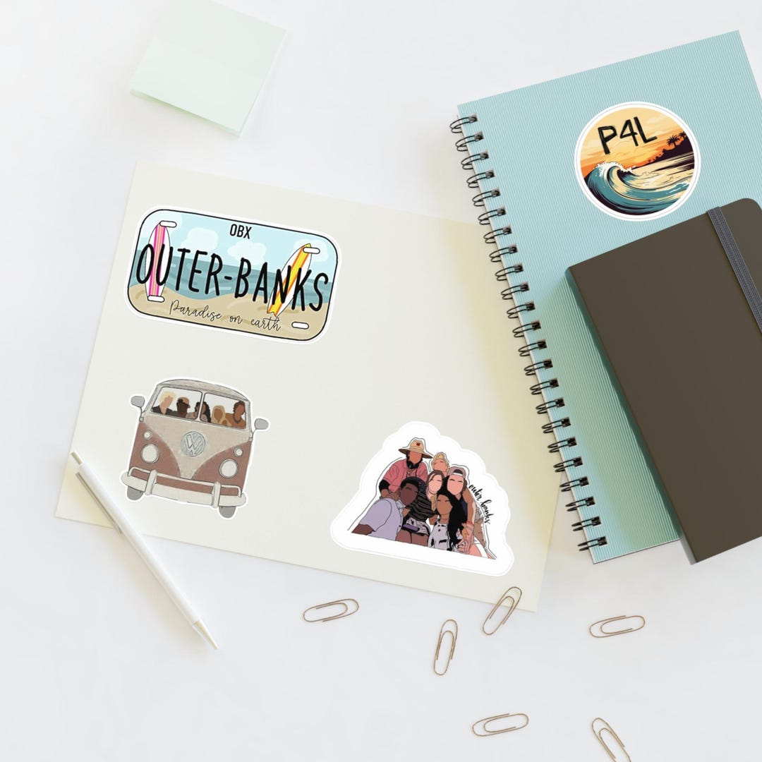 OBX Sticker Sheets, Boho Beach Vibe, Outer Banks Aesthetic Decor ...