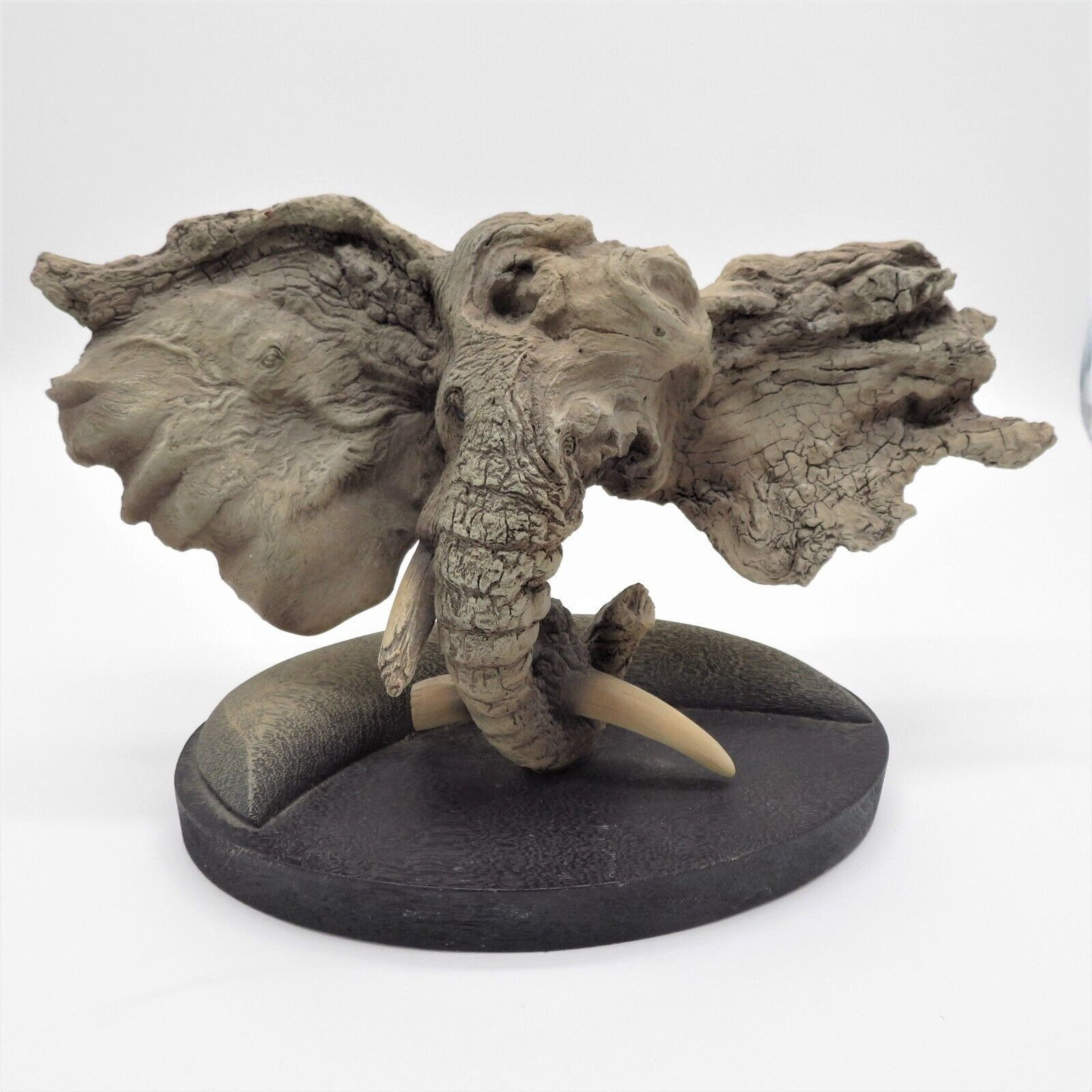 Elephant Sculpture by Rick Cain IVORY HUNTER 464/2500 Limited Edition ...