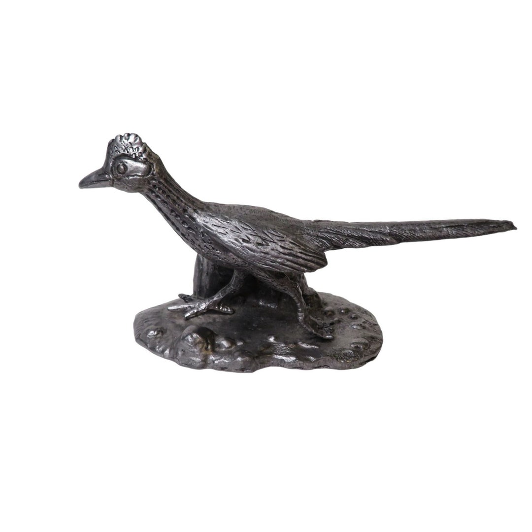 Vintage 1975 Pewter Roadrunner Bird Figurine Signed by Artist Ricker ...