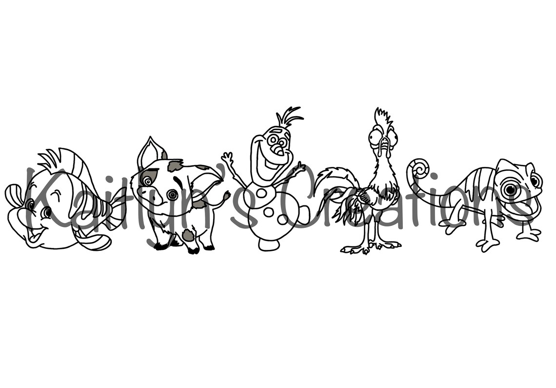 Five Character Sidekick Design - Etsy