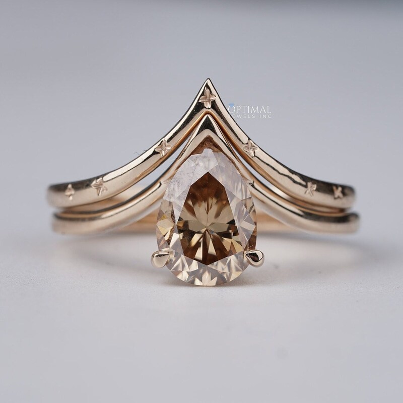 Brown Diamond Ring - Etsy