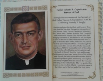 Fr. Vincent Capodanno Navy Chaplain Laminated Relic | Etsy