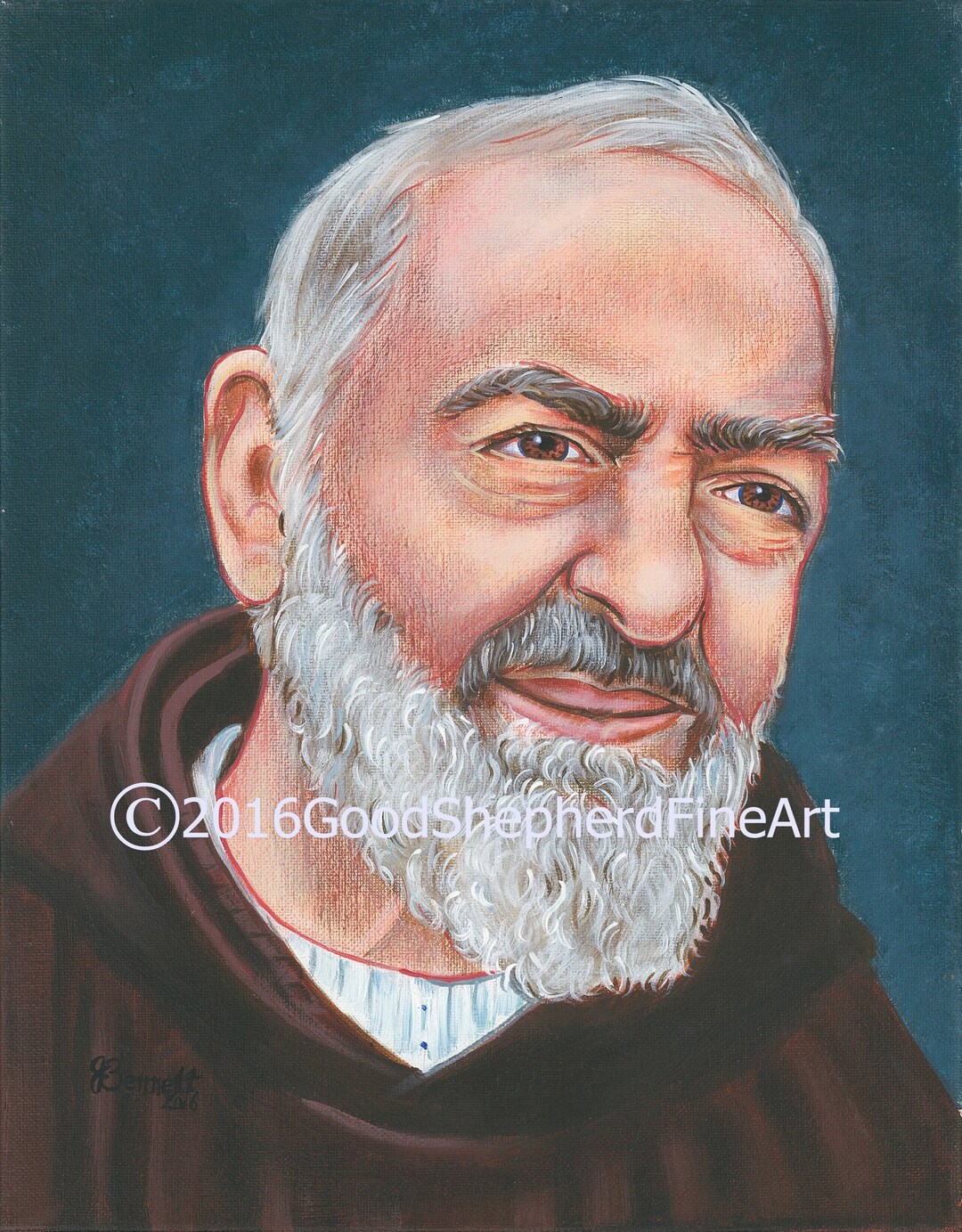 Saint Padre Pio, Catholic Priest, Religious, Stigmatist, 8"x10" & 11 ...