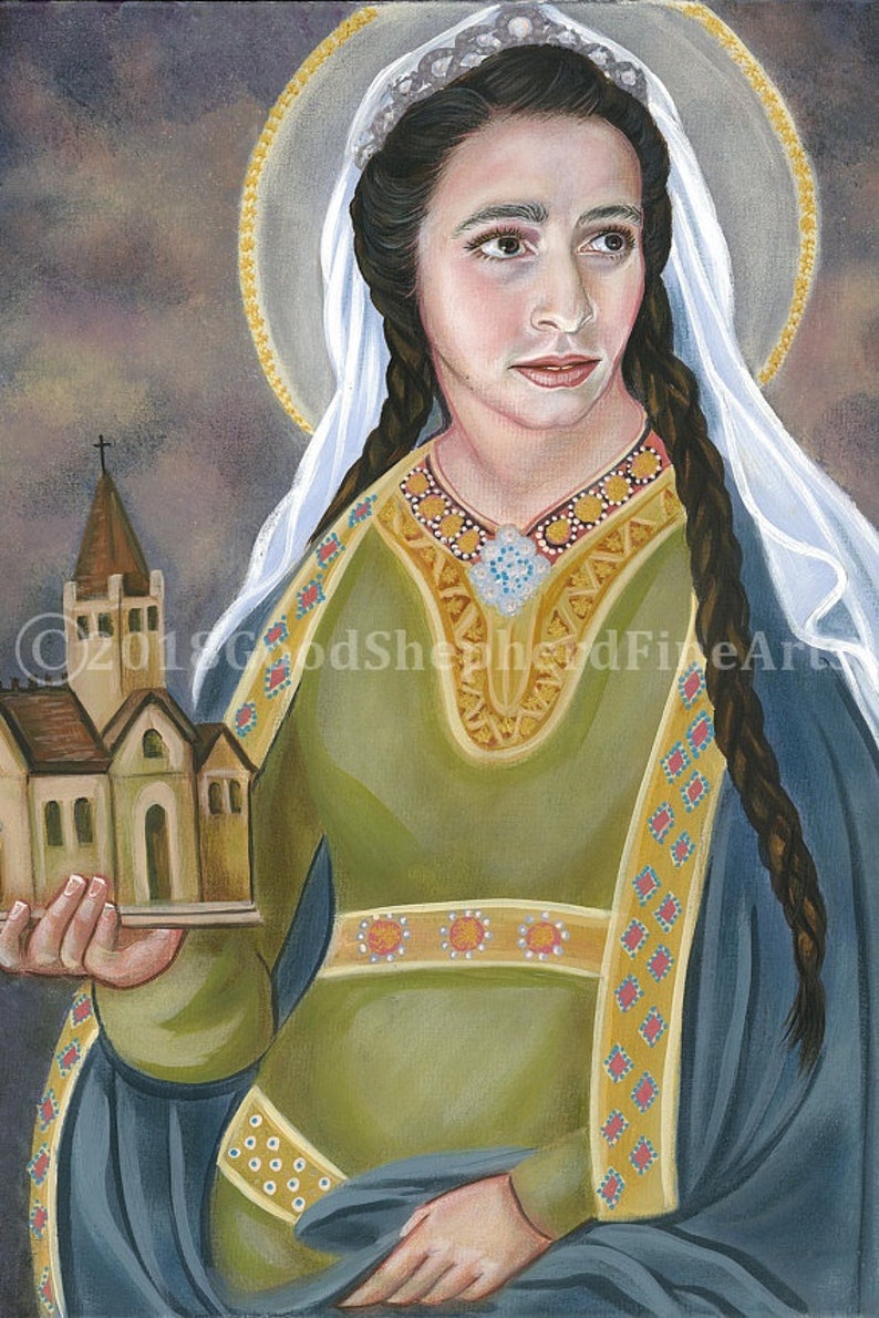 St Clotilde Queen of All the Franks 8x10 & | Etsy
