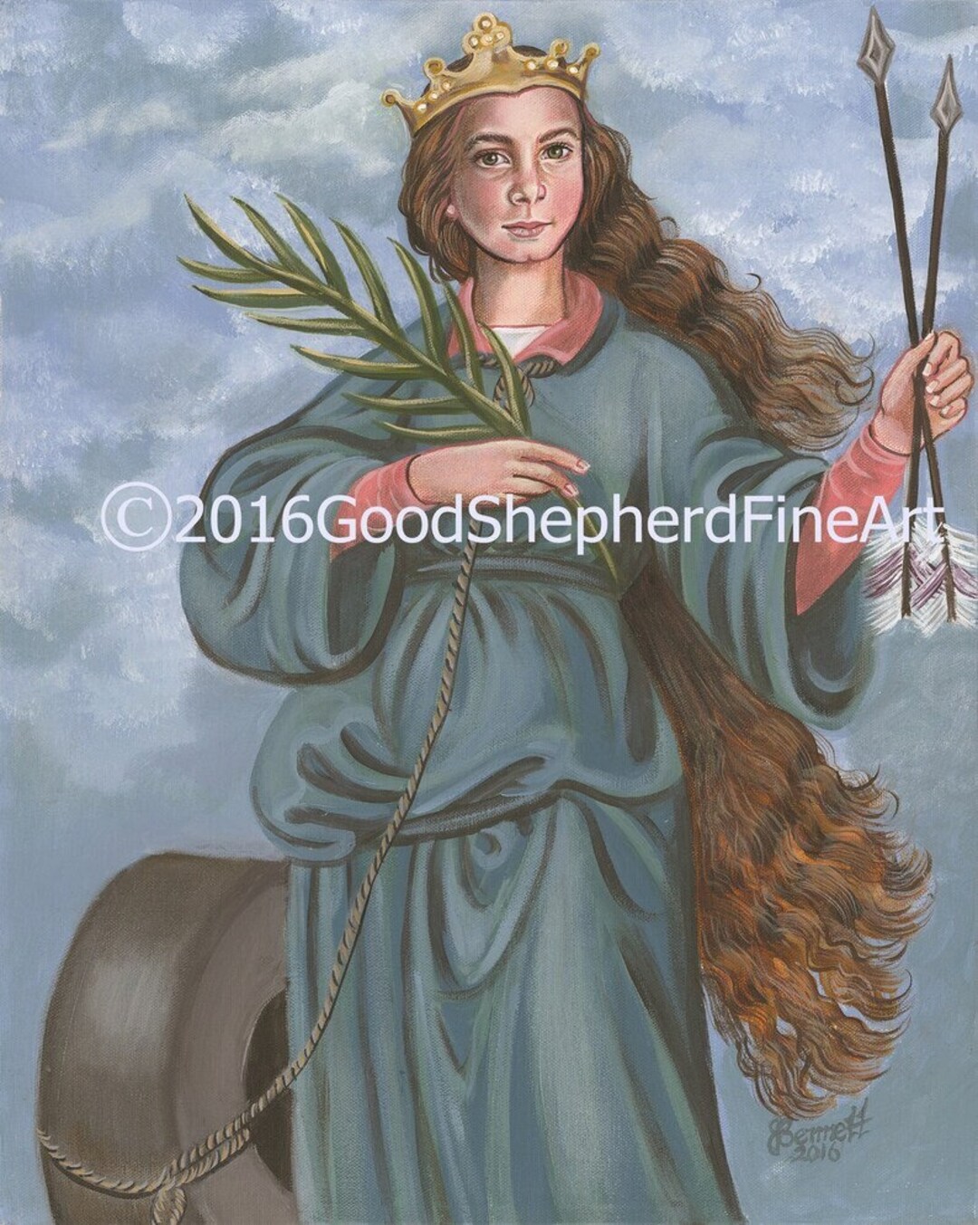 St. Christina, 8x10 & 11x14 Prints - Etsy