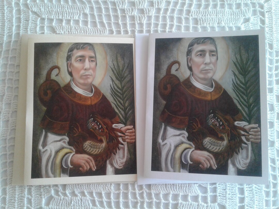 Saint Cyriacus or Cyriac Martyr Holy Helper Stationery - Etsy