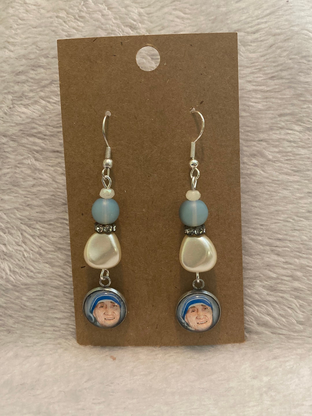 St. Teresa Catholic Jewelry Mother Teresa of Calcutta Earrings - Etsy