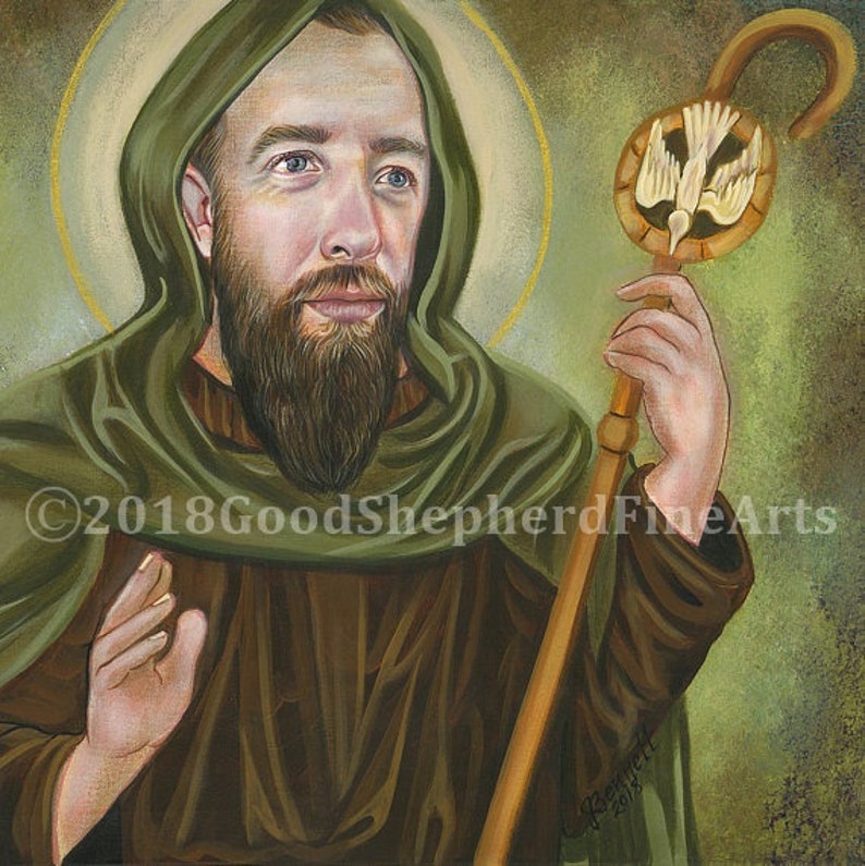 Saint Columba Apostle of the Picts 8x10 & - Etsy