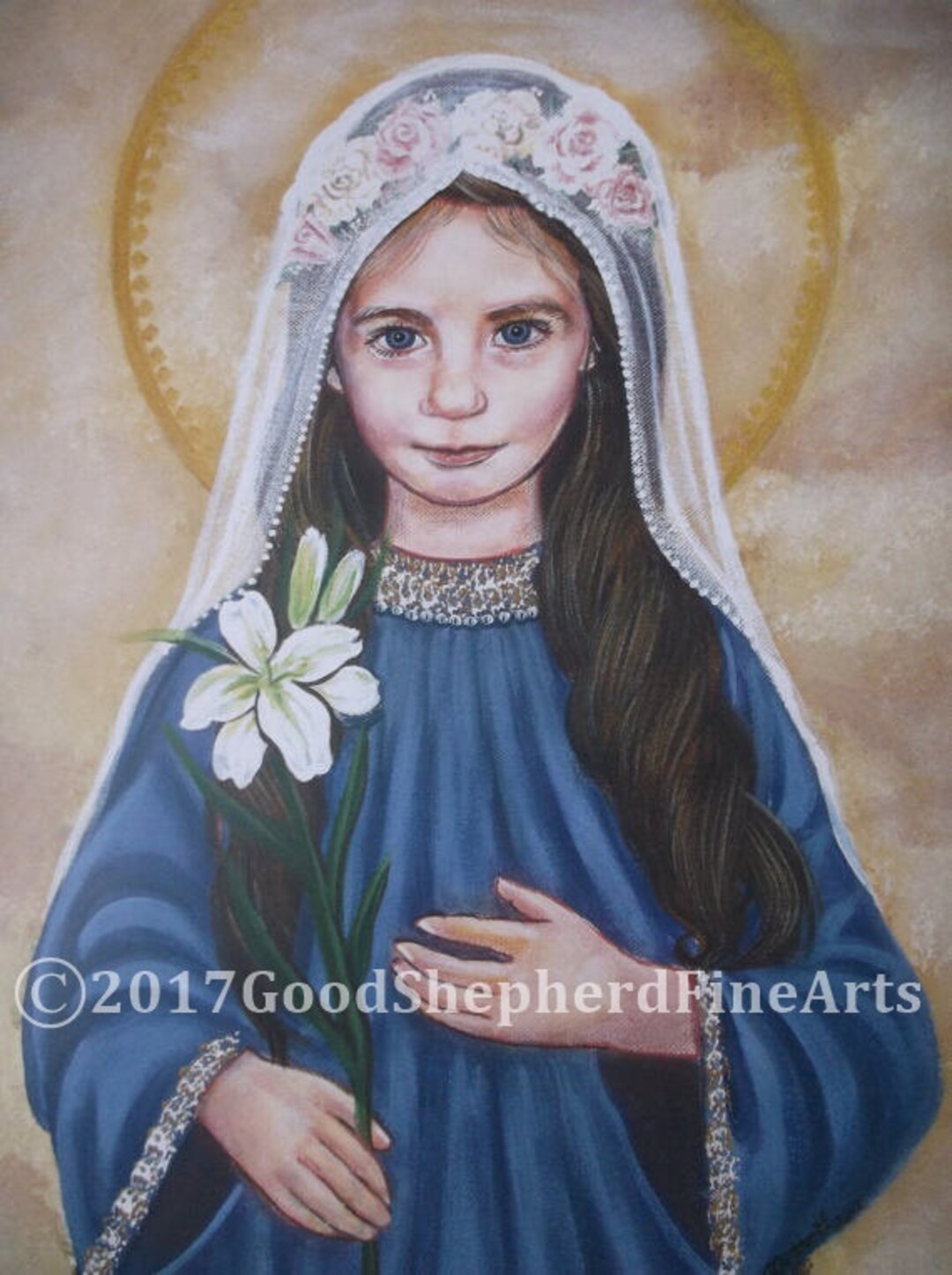 Our Lady Presented in the Temple, Blessed Mother as a Child 8"x10" and ...