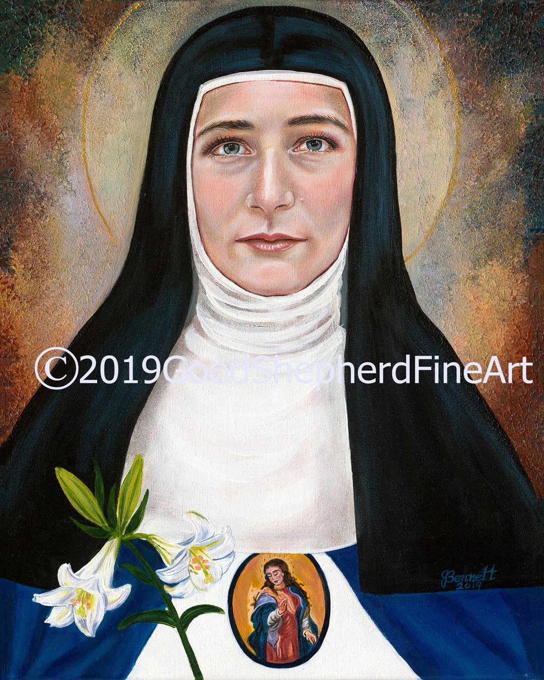 Venerable Mother Mariana De Jesus, Ecuador 16 X 20 OOAK. Original ...