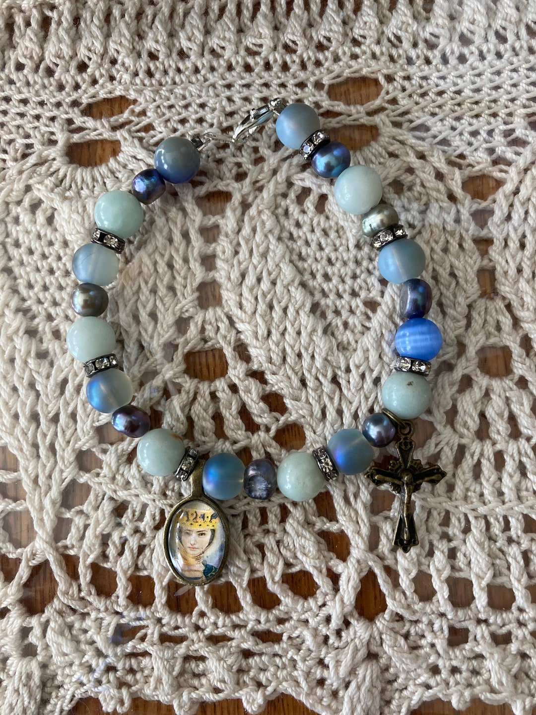 Saint Isabelle of France, Patron of Franciscans, 10mmx14mm Medal Glass ...