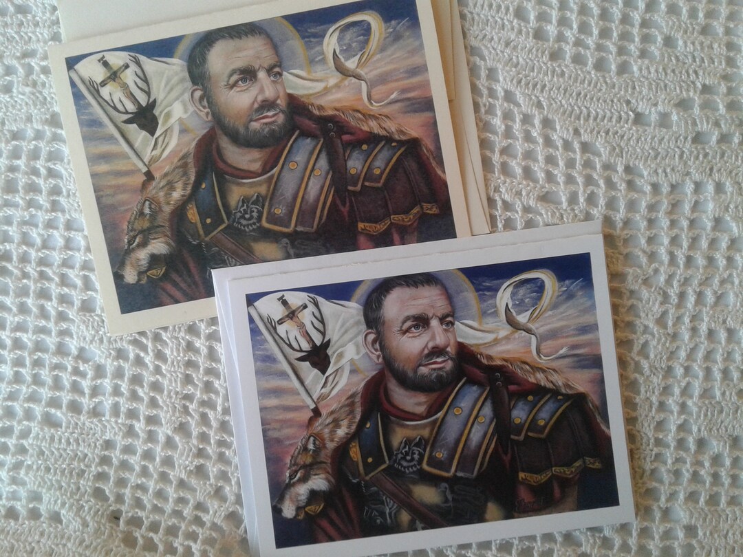 Saint Eustace, Martyr, Stationery Cards With Envelopes on 110lb Ivory ...